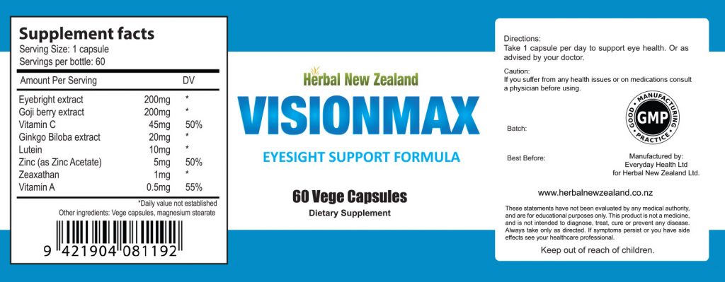 VisionMax – Eye Health Supplement – Herbal Shop Australia